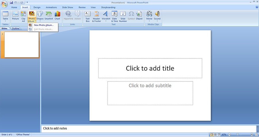 How To Insert Bulk Images Into Individual Slides In PowerPoint 