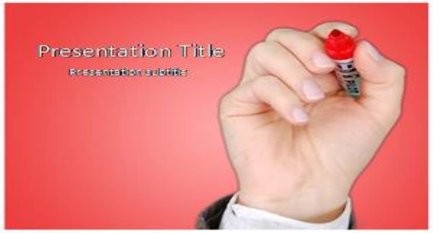 Free Writing PowerPoint Template and Themes