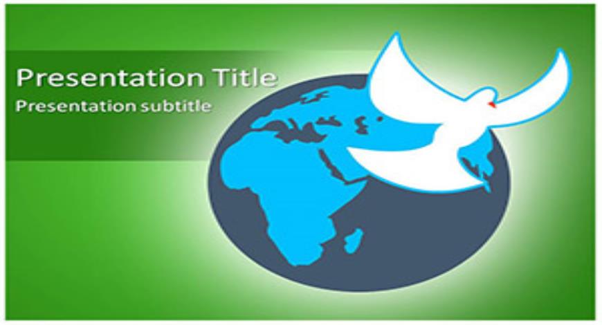Free Global Peace PowerPoint Template and Themes