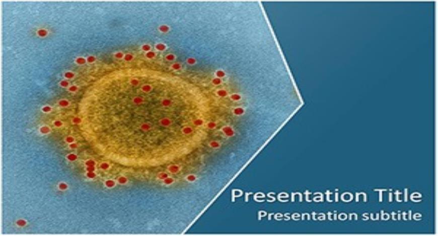 Corona Virus Free PowerPoint Template and Background