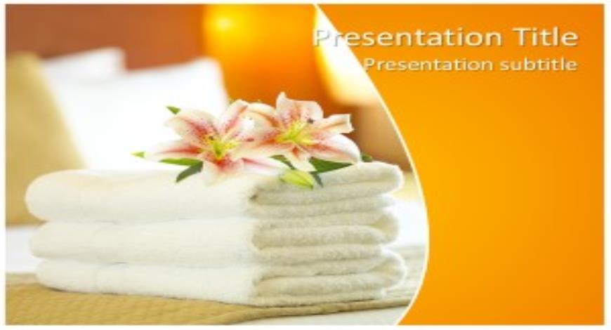 SPA Free PowerPoint Template and Background