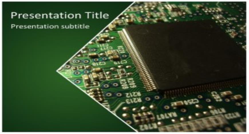 Computing Information Technology Free PowerPoint Template and Background