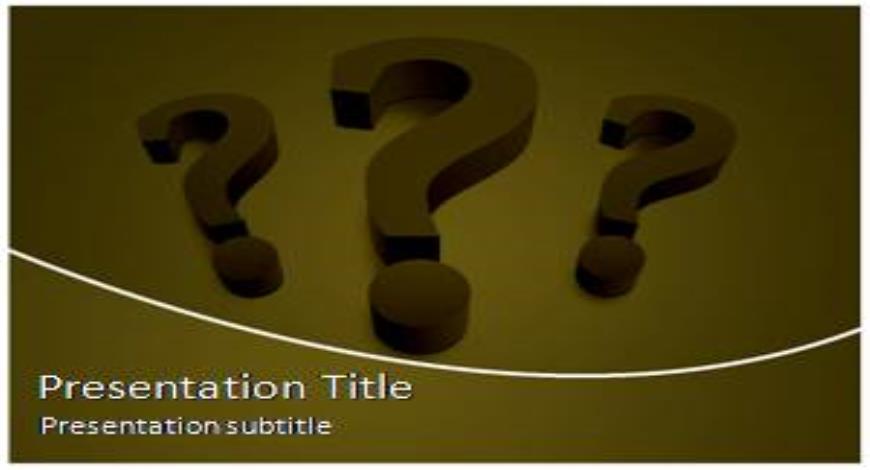 Question Mark Free PowerPoint Template and Background