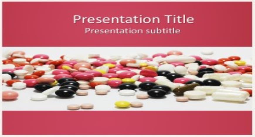 Medications Free PowerPoint Template and Background