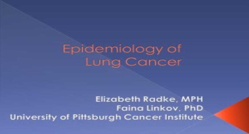 Free Download Epidemiology of the Lung Cancer PowerPoint Presentation ...