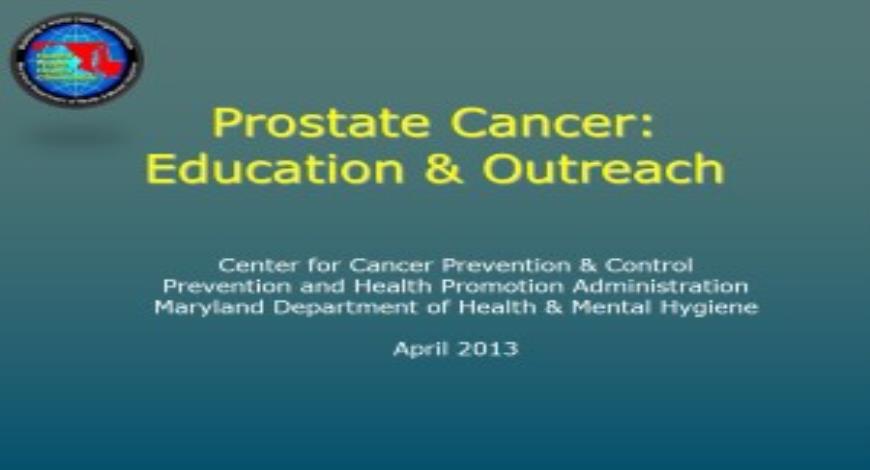 Free Download Prostate Cancer Education PowerPoint Presentation Slides