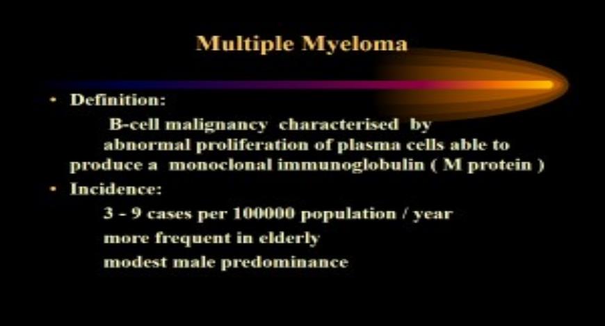 Free Download Multiple myeloma - definition PowerPoint Presentation Slides