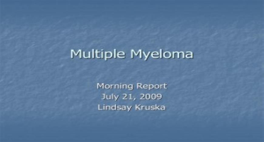 Free Download Multiple Myeloma PowerPoint Presentation Slides