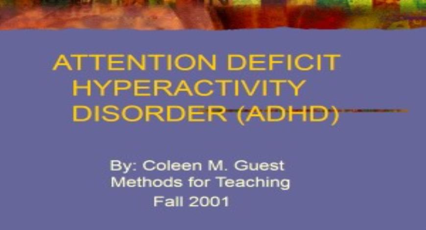Free Download An Attention Deficit Hyperactivity Disorder PowerPoint Presentation Slides