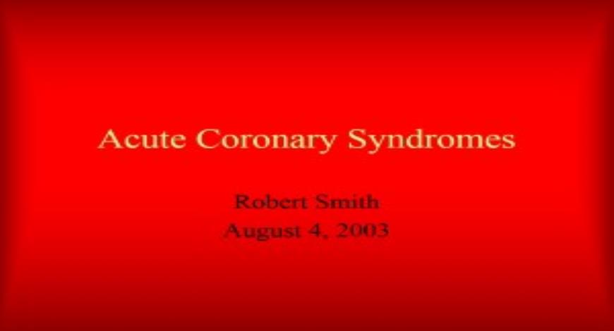 Free Download Acute Coronary Syndromes PowerPoint Presentation Slides