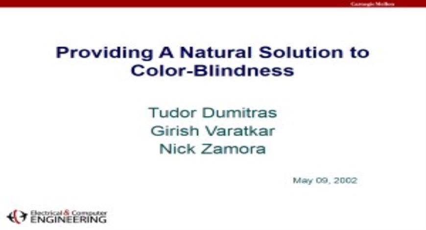 Free Download Providing A Natural Solution to Color-Blindness ...