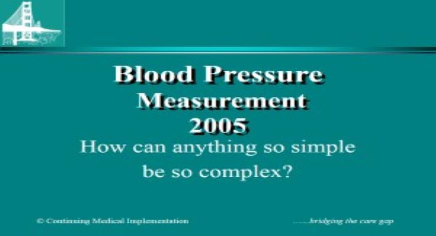 Free Download Measurement of Human Blood Pressure PowerPoint ...