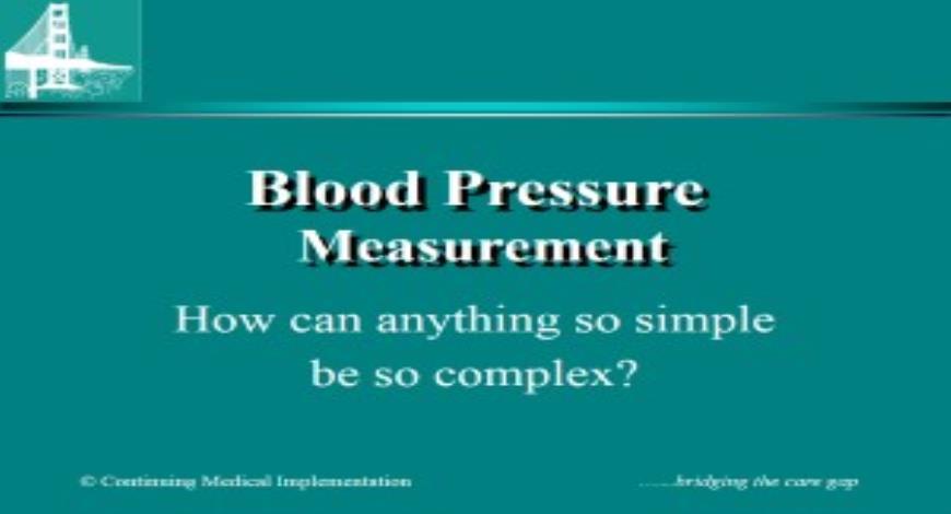 Free Download Measurement of Blood Pressure PowerPoint Presentation Slides