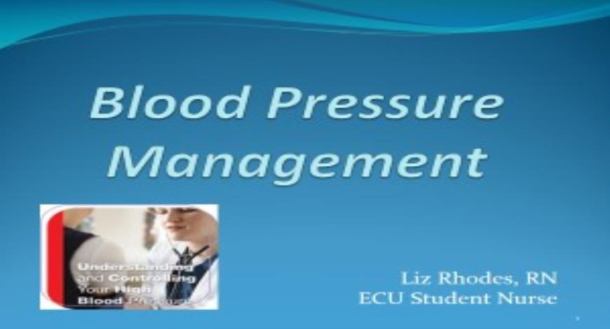 Free Download Blood Pressure Management PowerPoint Presentation Slides
