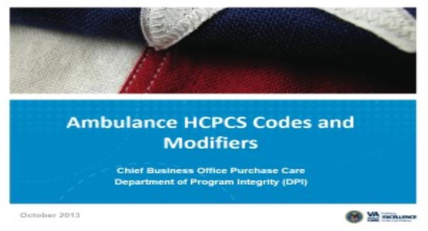 Free Download Ambulance HCPCS Codes Modifiers and Schemes PowerPoint ...