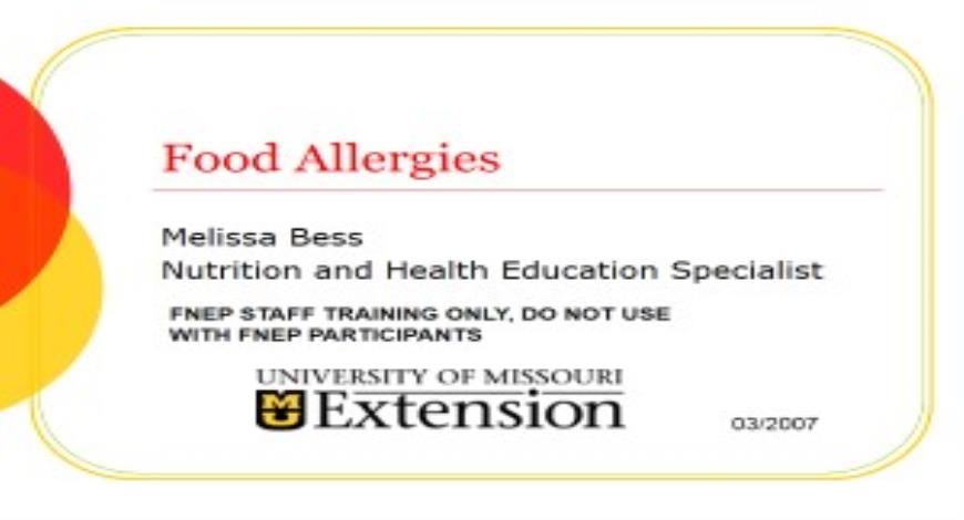 Free Download Food Allergies PowerPoint Presentation Slides