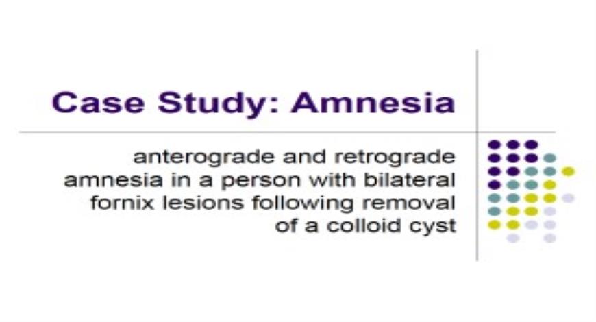 Free Download Amnesia PowerPoint Presentation Slides