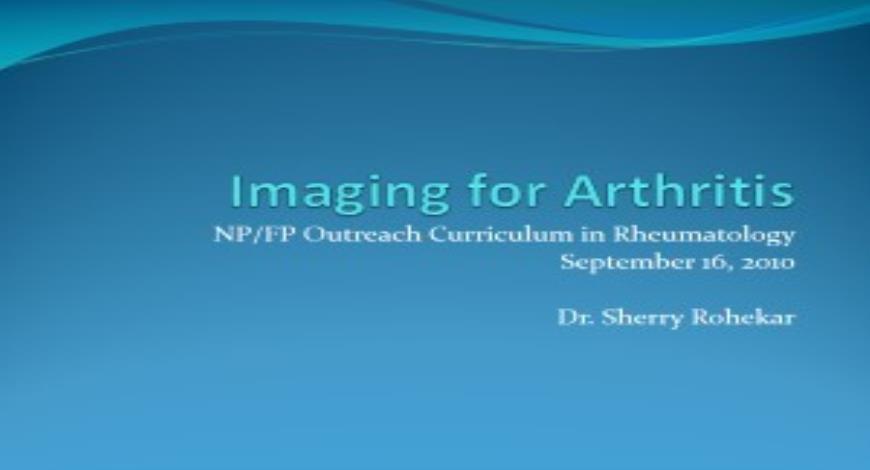 Free Download Imaging for Arthritis PowerPoint Presentation Slides
