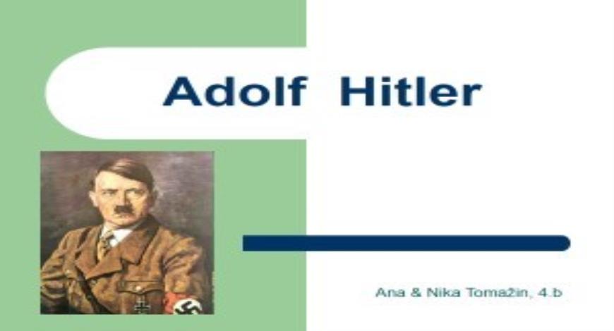 Free Download Adolf Hitler PPT PowerPoint Presentation Slides