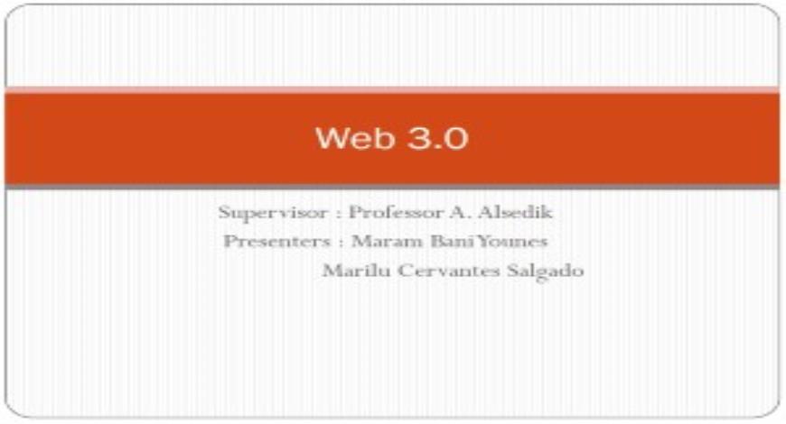 Free Download About Web 3 point 0 PowerPoint Presentation Slides