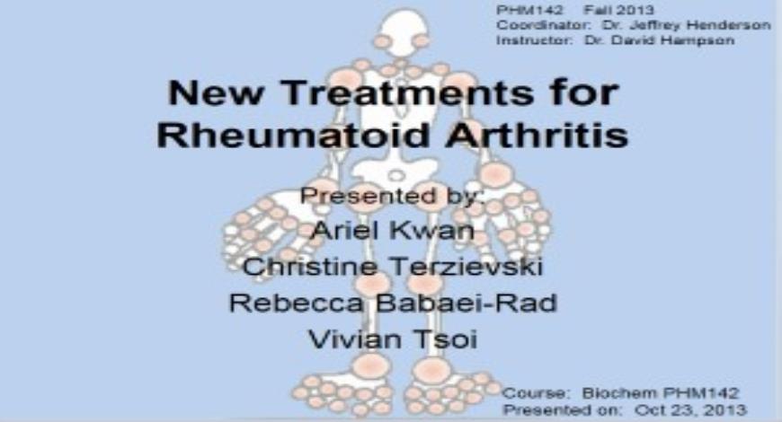 Free Download Arthritis treatment PowerPoint Presentation Slides