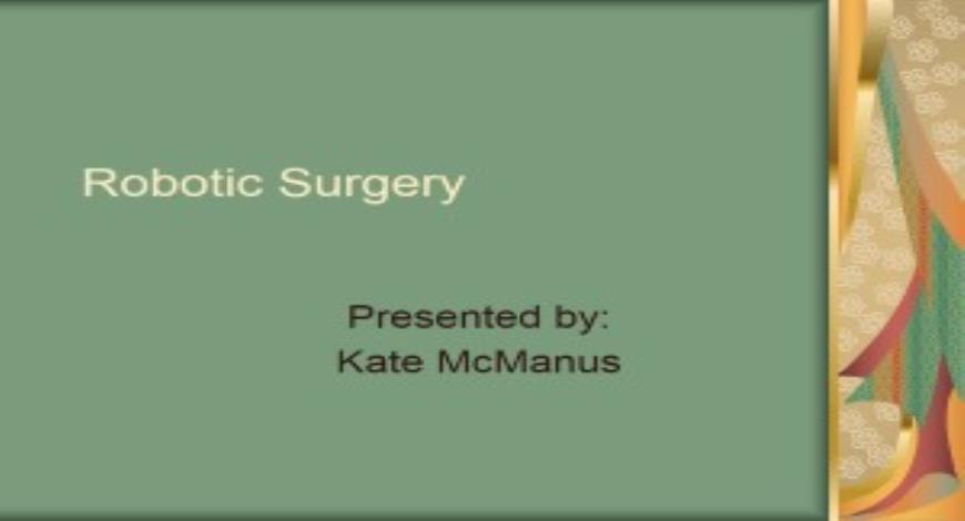Free Download Robotic Surgery PowerPoint Presentation Slides