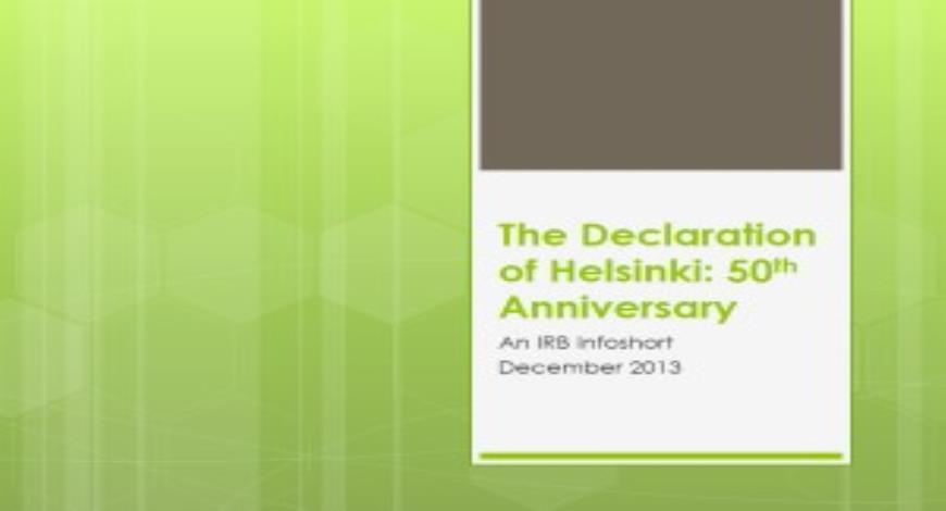 Free Download The Declaration of Helsinki-50th Anniversary PowerPoint ...