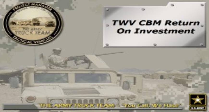 Free Download US Army TWV CBM Return on Investment PowerPoint ...