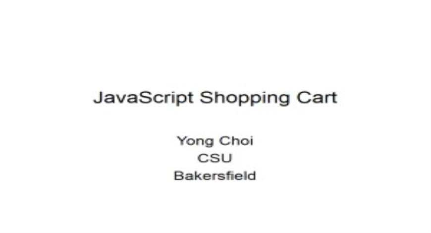 Free Download JavaScript Shopping Cart PowerPoint Presentation Slides