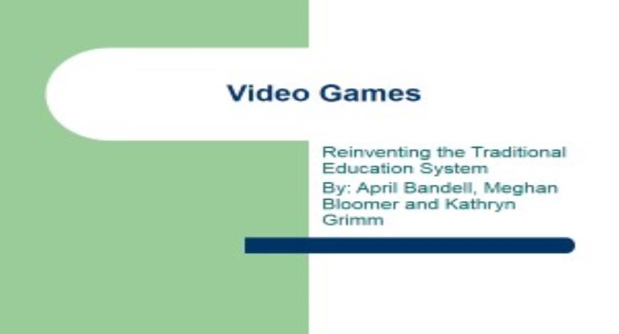 Free Download Video Games PowerPoint Presentation Slides