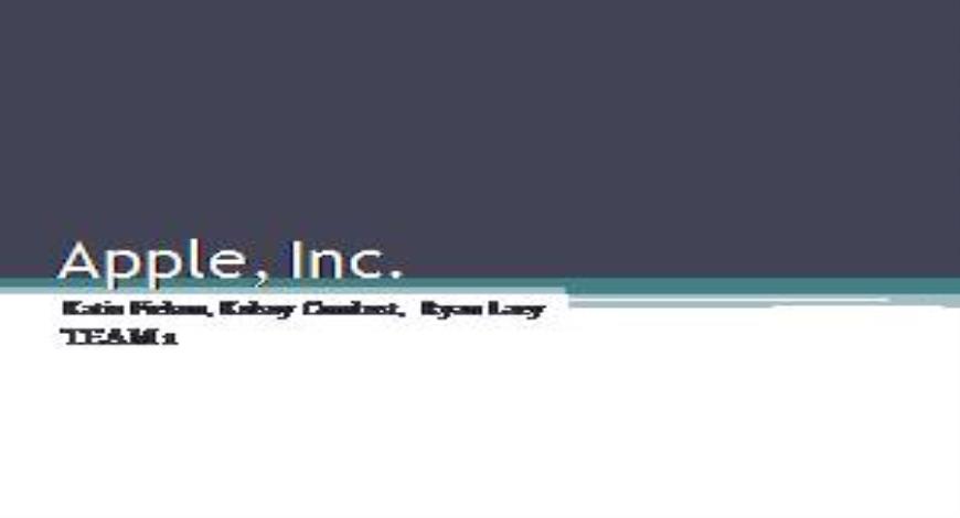 Free Download An Apple Inc PowerPoint Presentation | SlidesFinder.com