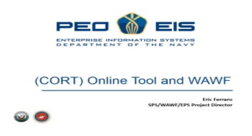 Free Download CORT Tool and WAWF PowerPoint Presentation | SlidesFinder.com