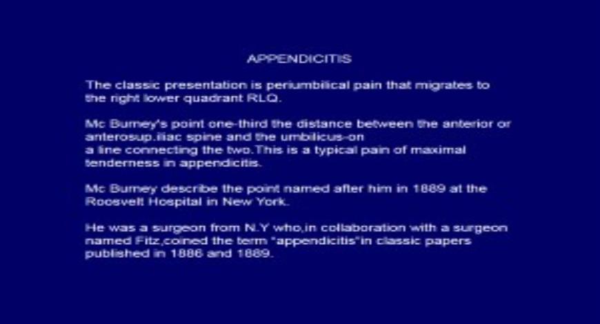 Free Download Infor Acute appendicitis PowerPoint Presentation ...