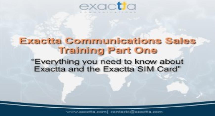 Free Download Sales Training Exactta Communications SIM Cards ...