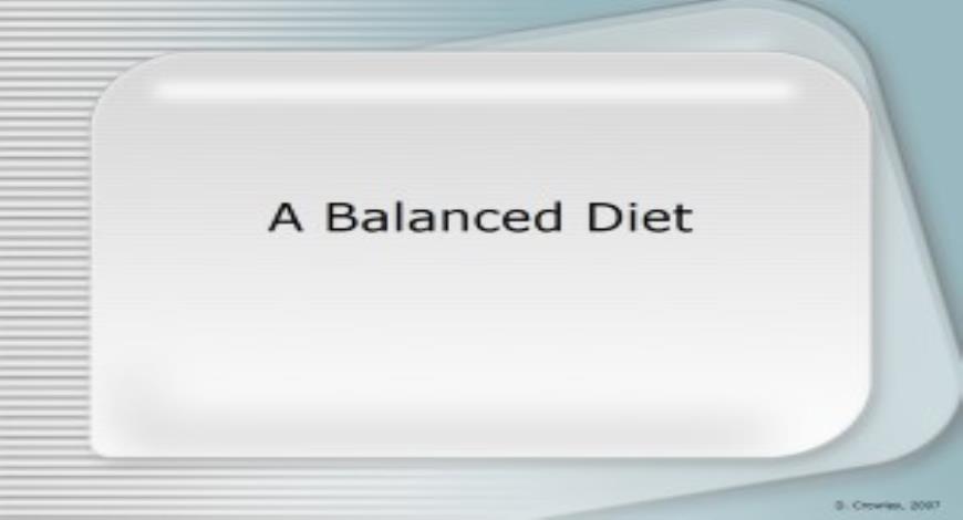 Free Download Balanced Diet PowerPoint Presentation | SlidesFinder.com