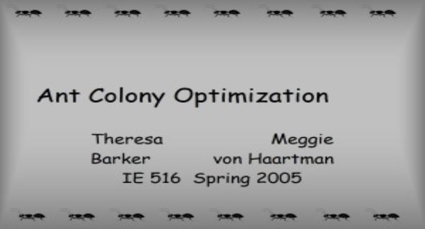 Free Download Learn Ant Colony Optimization PowerPoint Presentation ...