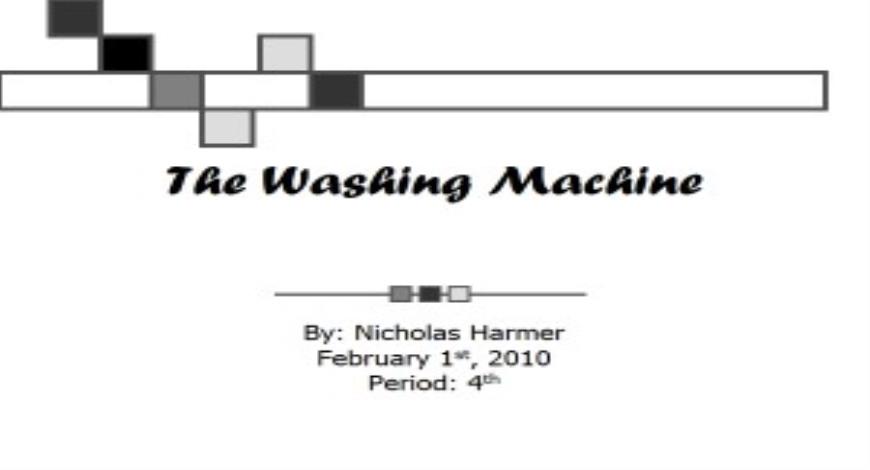 Free Download The Washing Machine PowerPoint Presentation ...