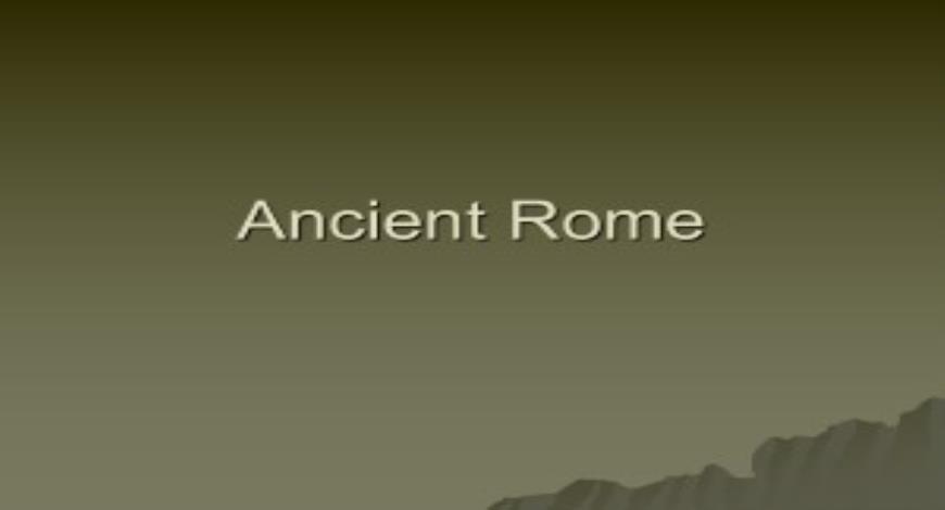 Free Download About Ancient Rome PowerPoint Presentation | SlidesFinder.com