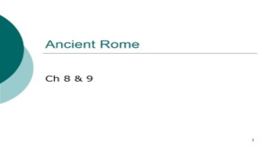 Free Download Ancient Rome Welcome to Social Studies PowerPoint ...