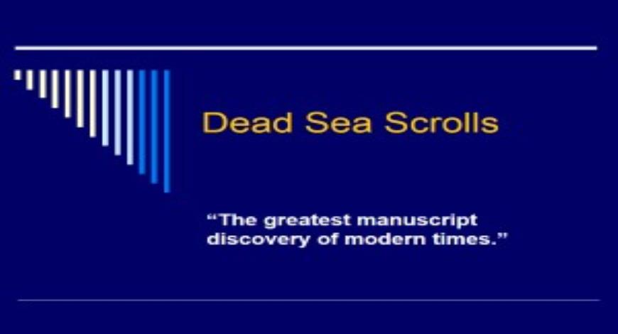 Free Download Dead Sea Scrolls Loyola Blakefield PowerPoint ...