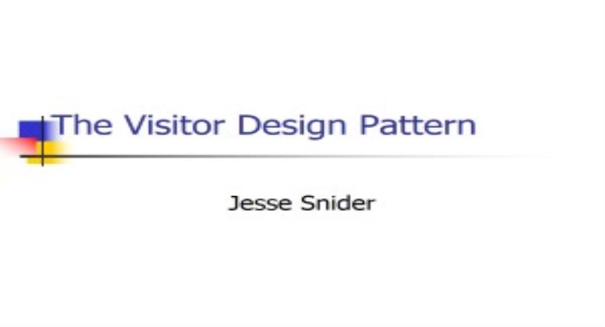Free Download The Visitor Design Pattern PowerPoint Presentation ...