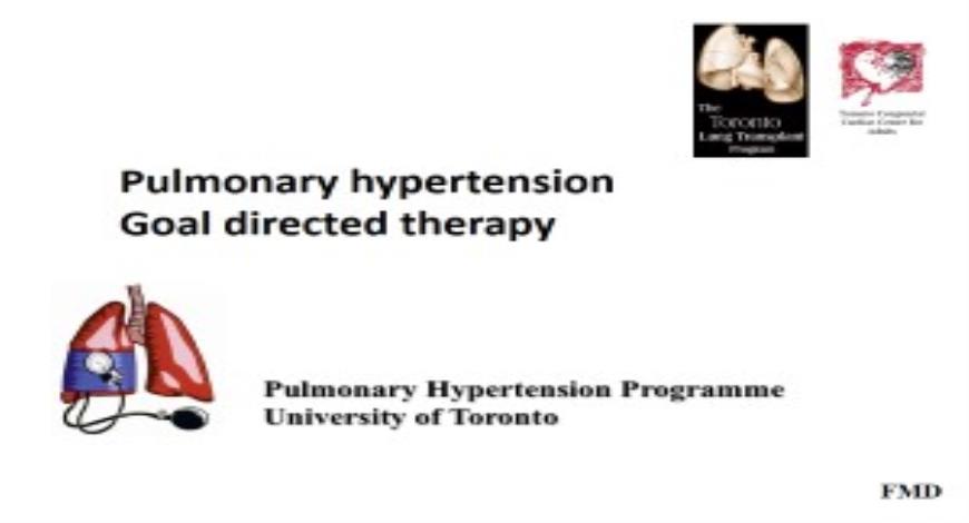 Free Download Pulmonary Hypertension Goal PowerPoint Presentation Slides