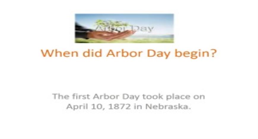 Free Download When did Arbor Day begin PowerPoint Presentation ...