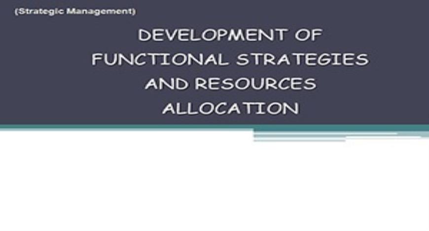 Free Download STRATEGIES AND RESOURCES ALLOCATION PowerPoint ...