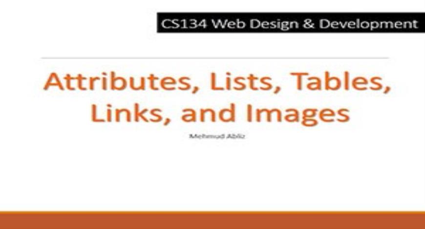 Free Download Attributes Lists Tables Links and Images PowerPoint ...
