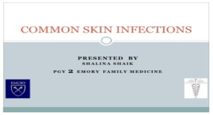 Free Download Common skin infections PowerPoint Presentation Slides