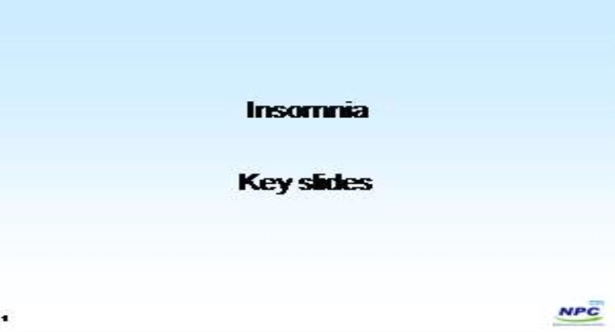 Free Download Insomnia PowerPoint Presentation Slides