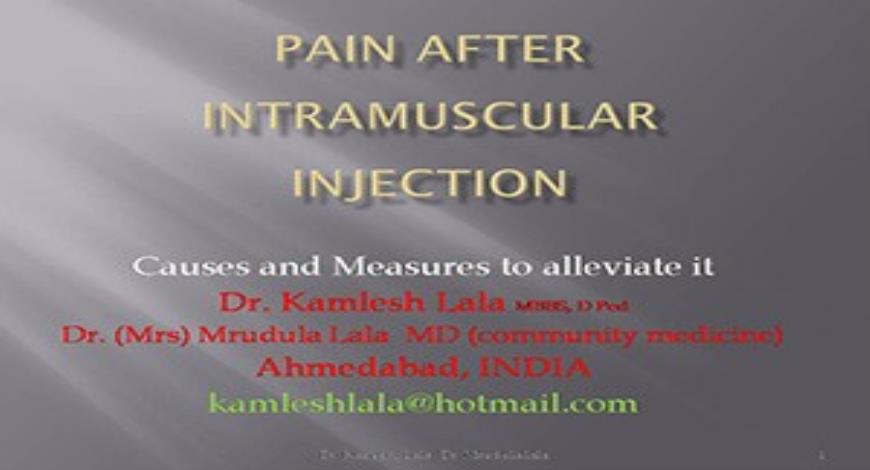 Pain After Intramuscular Injection