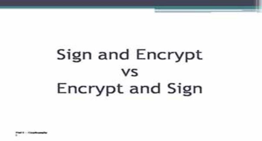 Free Download Sign and Encrypt vs Encrypt and Sign PowerPoint ...