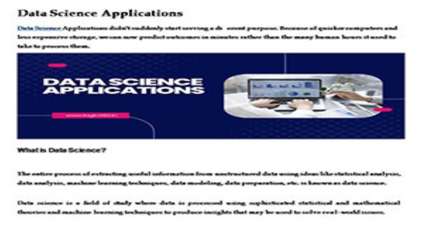 Free Download Data Science Applications PowerPoint Presentation ...